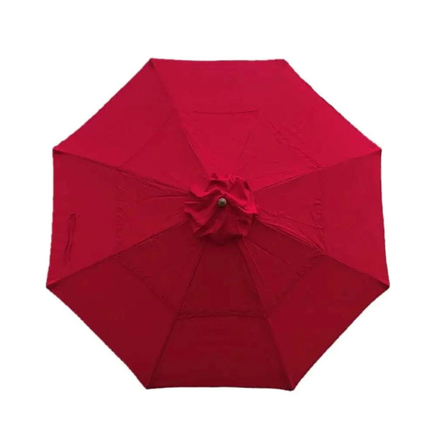11ft Red Double Vented Umbrella Canopy - 8 Ribs | Formosa Covers