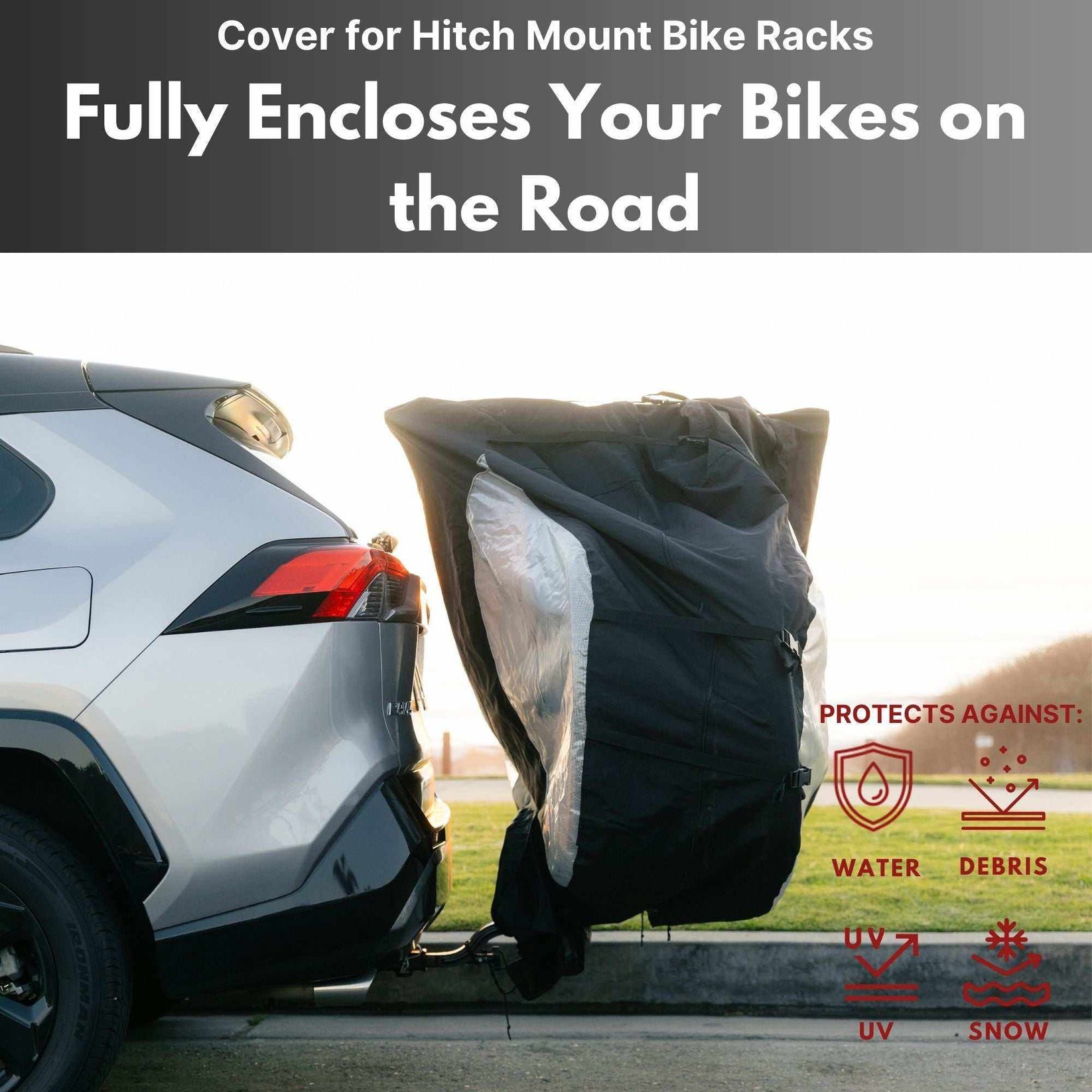 Electric Bike Cover - Dual Rack Cover for 1-2 E-Bikes - For Travel ...