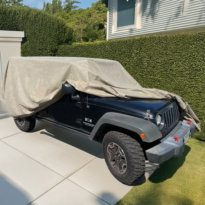 Jeep Cover fit 1976-2006 Jeep - Premium Protection, All Weather Taupe ...