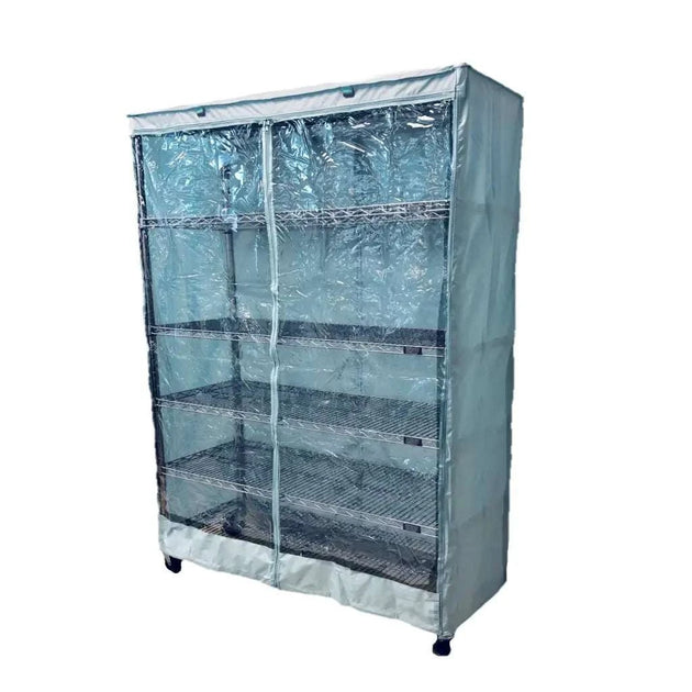 60x24x72 Glacier Blue See-Through Shelving Cover | Formosa Covers